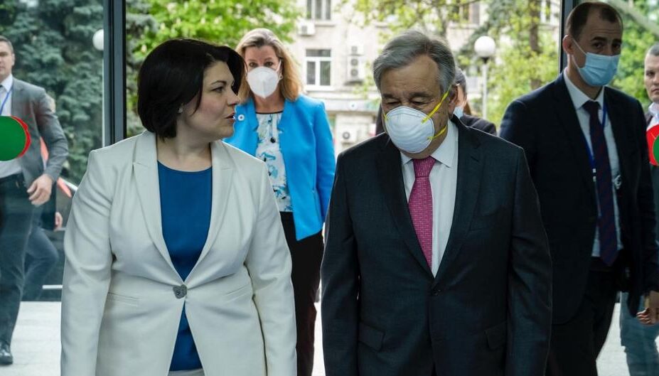 Генералниот секретар на ОН пристигна во ненајавена посета на Молдавија